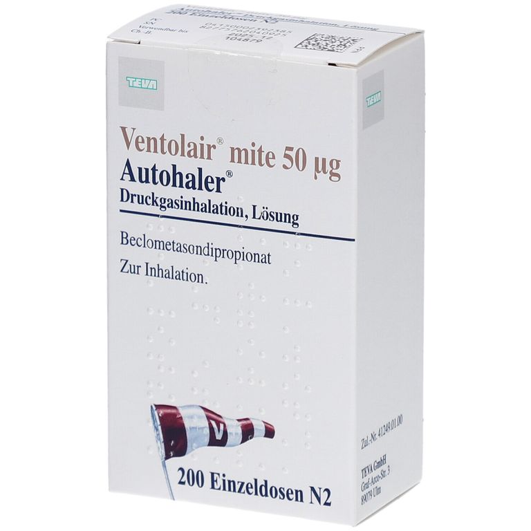 Ventolair® mite 50 µg Autohaler® 1 St mit dem E-Rezept kaufen - Shop ...