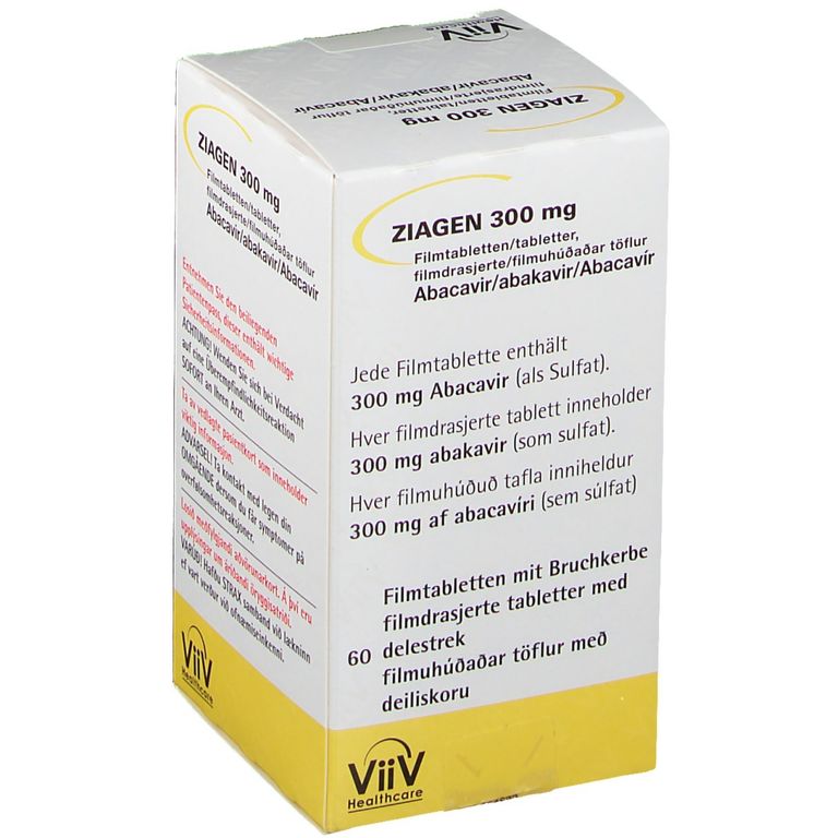 ZIAGEN® 300 mg 60 St mit dem E-Rezept kaufen - Shop Apotheke