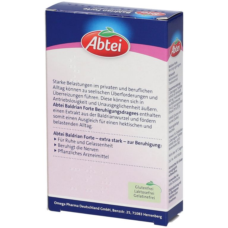 Abtei Baldrian Forte Beruhigungsdragees 30 St - Shop Apotheke