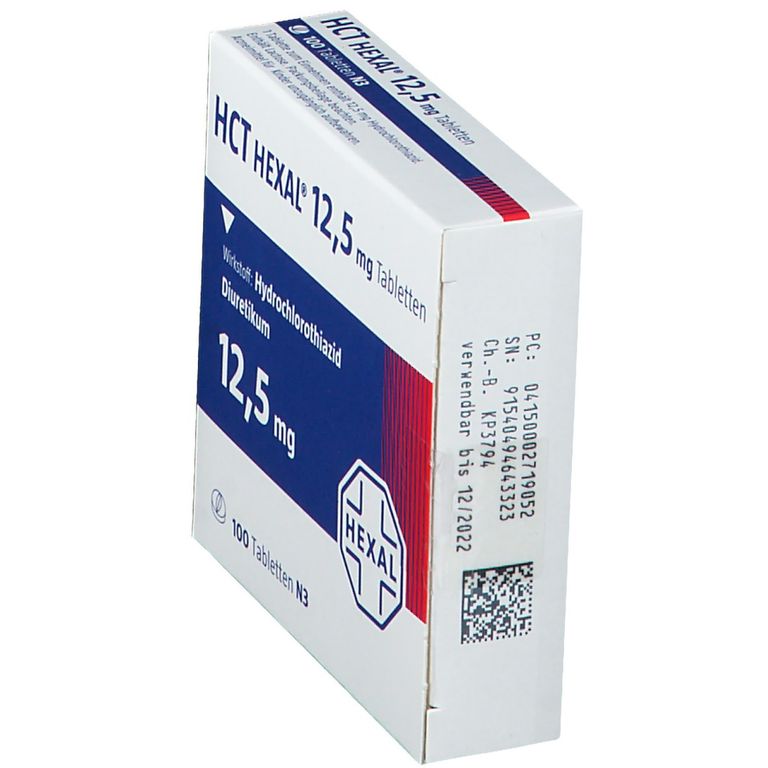 HCT HEXAL® 12,5 mg 100 St mit dem E-Rezept kaufen - Shop Apotheke