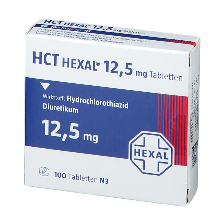 HCT HEXAL® 12,5 mg 100 St mit dem E-Rezept kaufen - Shop Apotheke