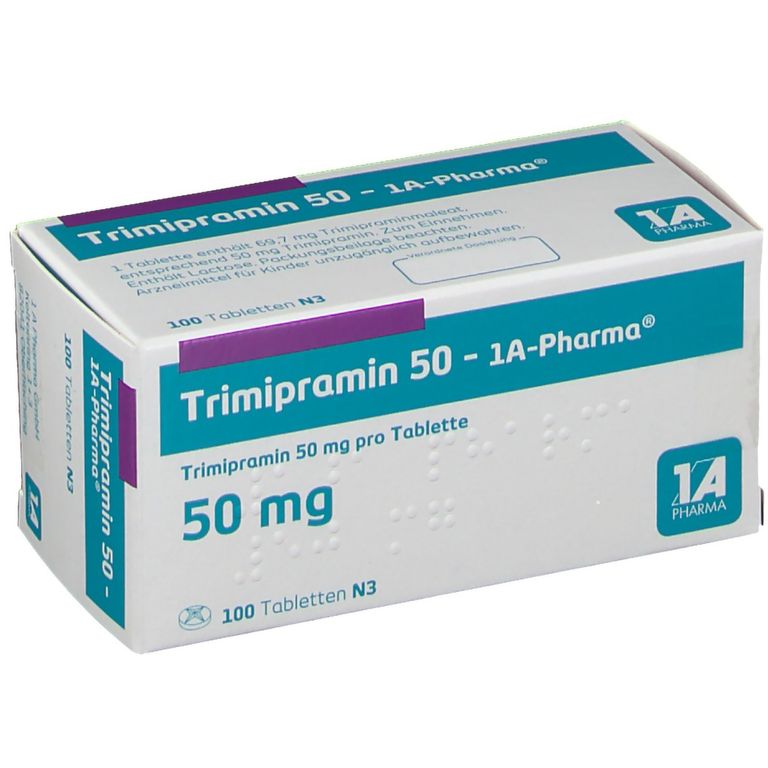 Trimipramin 50 1A Pharma® 100 St mit dem E-Rezept kaufen - Shop Apotheke