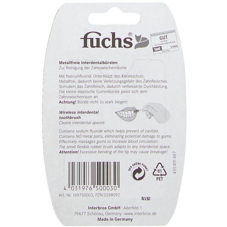 Fuchs Interdentalbürsten Brushn Clean 1 St - Shop Apotheke