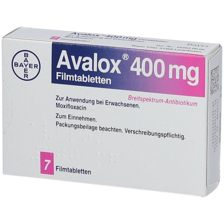 Avalox® 400 mg 7 St mit dem E-Rezept kaufen - Shop Apotheke