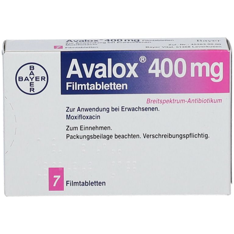 Avalox® 400 mg 7 St mit dem E-Rezept kaufen - Shop Apotheke