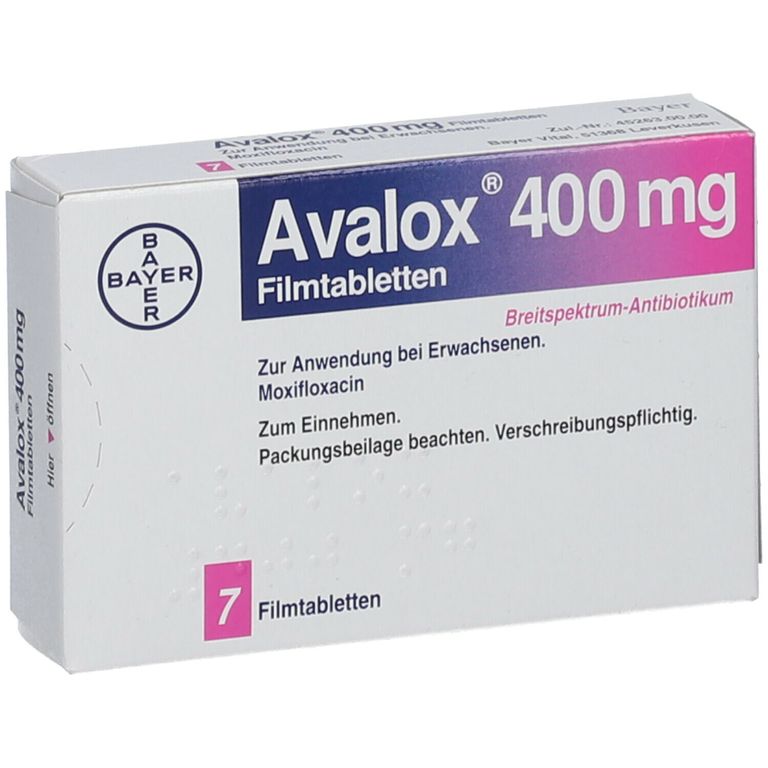 Avalox® 400 mg 7 St mit dem E-Rezept kaufen - Shop Apotheke