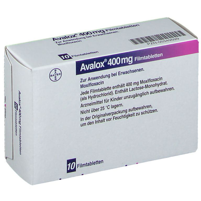 Avalox® 400 mg 10 St mit dem E-Rezept kaufen - Shop Apotheke