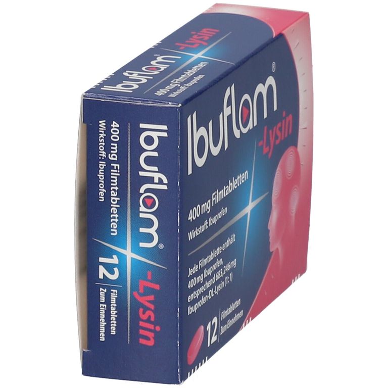 Ibuflam® Lysin 400 mg Ibuprofen 12 St - Shop Apotheke