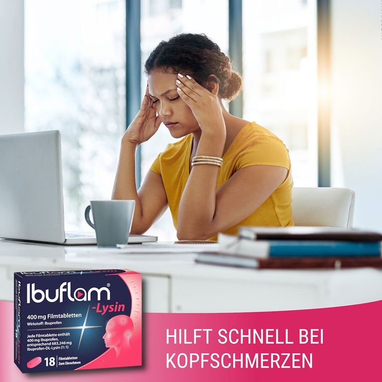 Ibuflam® Lysin 400 mg Ibuprofen 12 St - Shop Apotheke
