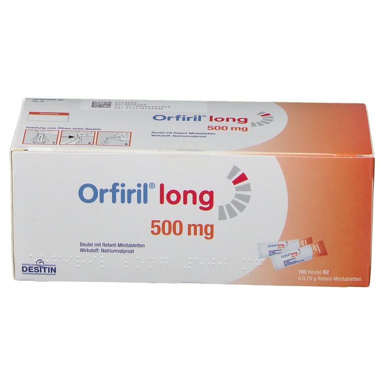 Orfiril® long 500 mg 100 St mit dem E-Rezept kaufen - Shop Apotheke