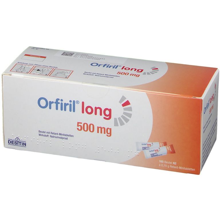 Orfiril® long 500 mg 100 St mit dem E-Rezept kaufen - Shop Apotheke