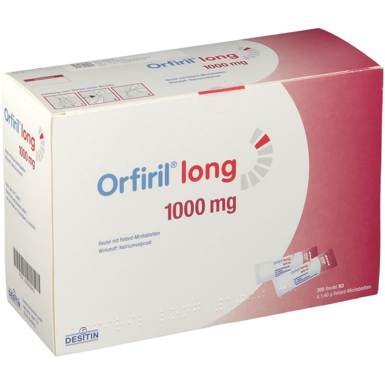 Orfiril® long 1000 mg 200 St mit dem E-Rezept kaufen - Shop Apotheke