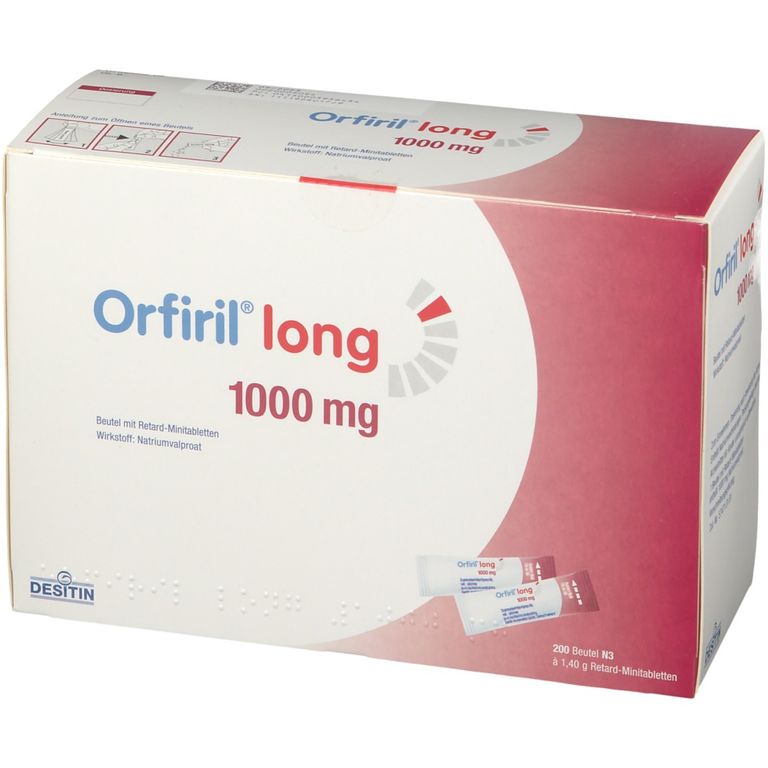 Orfiril® long 1000 mg 200 St mit dem E-Rezept kaufen - Shop Apotheke