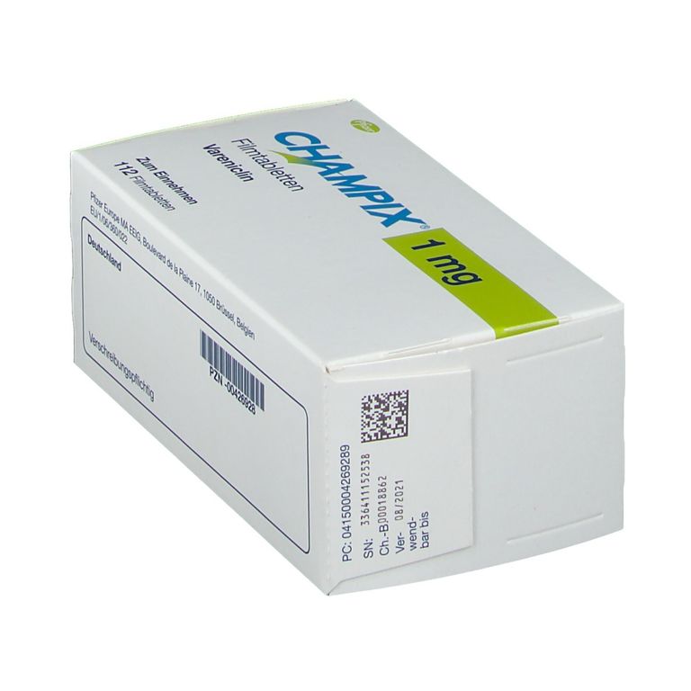 Champix® 1 mg 112 St mit dem E-Rezept kaufen - Shop Apotheke