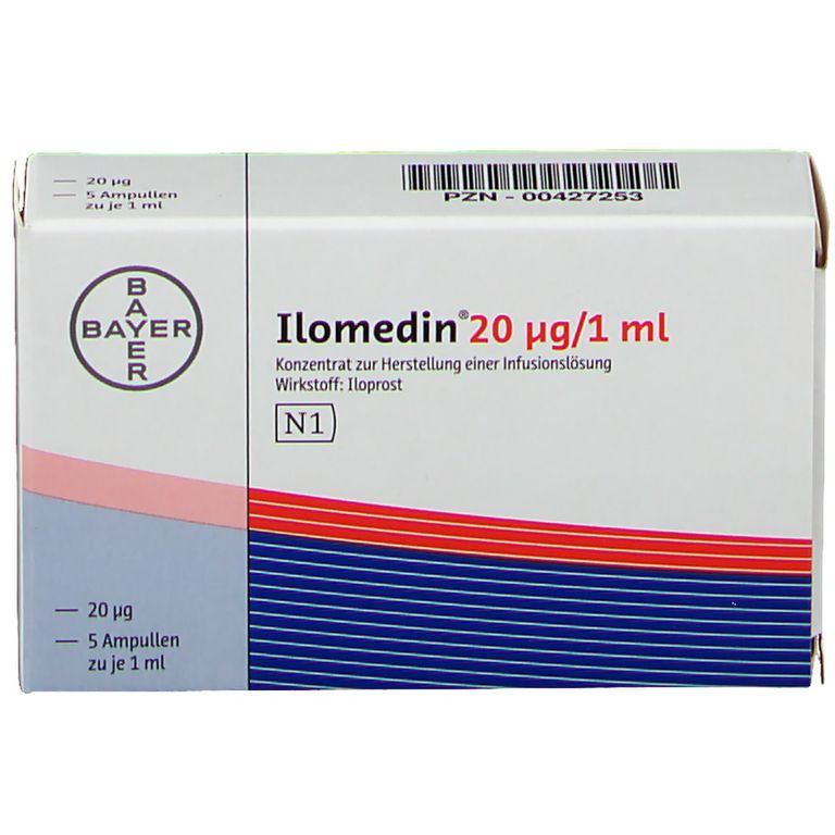 Ilomedin® 20 ug/1 ml 5x1 ml mit dem E-Rezept kaufen - Shop Apotheke