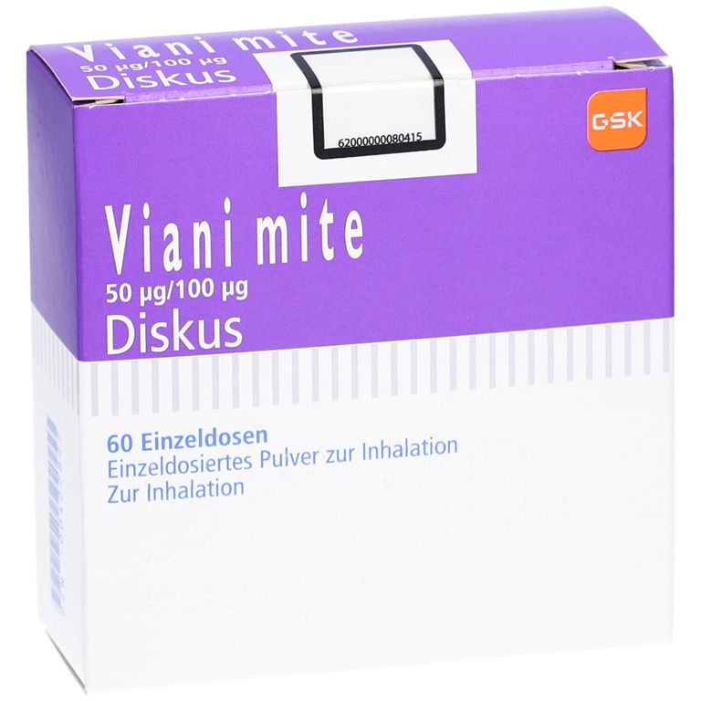 Viani® mite 50 ug/100 ug Diskus® 60 St mit dem E-Rezept kaufen - Shop ...