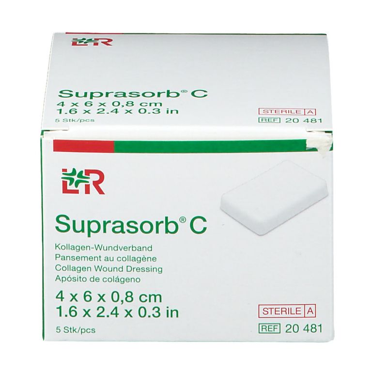 Suprasorb® C 4 cm x 6 cm x 0,8 cm 5 St - Shop Apotheke
