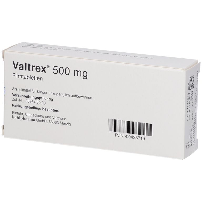 Valtrex 500 mg 42 St mit dem E-Rezept kaufen - Shop Apotheke