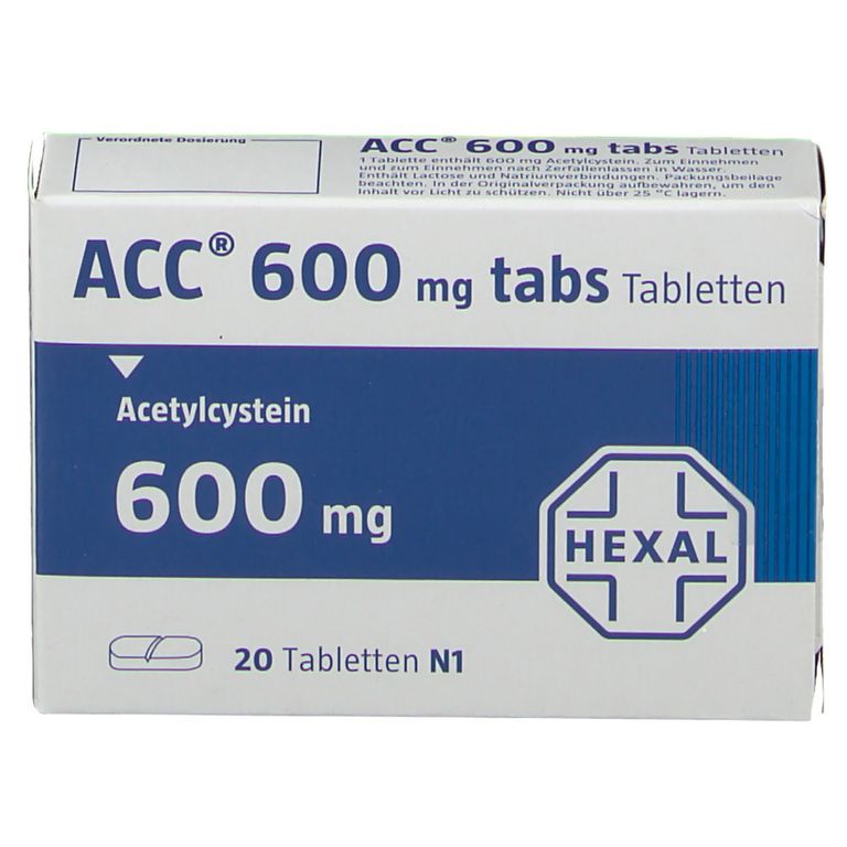 ACC® 600 mg tabs 20 St mit dem E-Rezept kaufen - Shop Apotheke