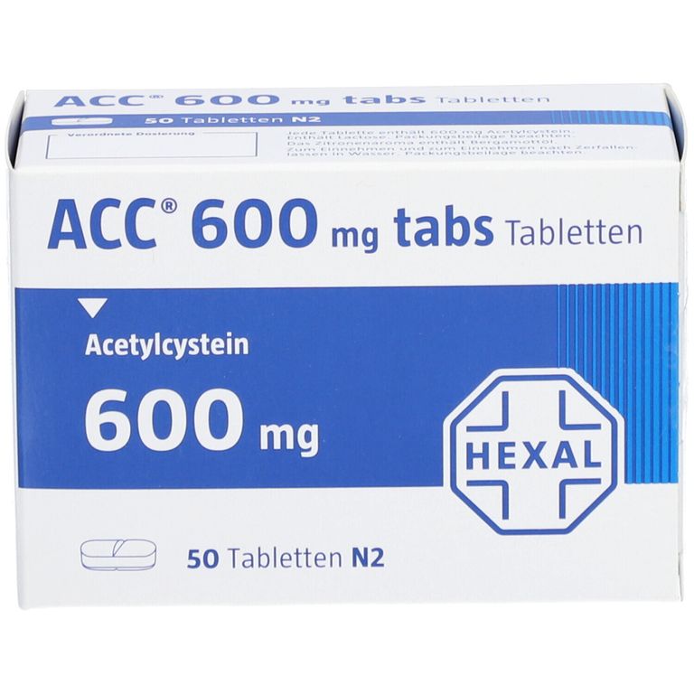 ACC® 600 mg tabs 50 St mit dem E-Rezept kaufen - Shop Apotheke