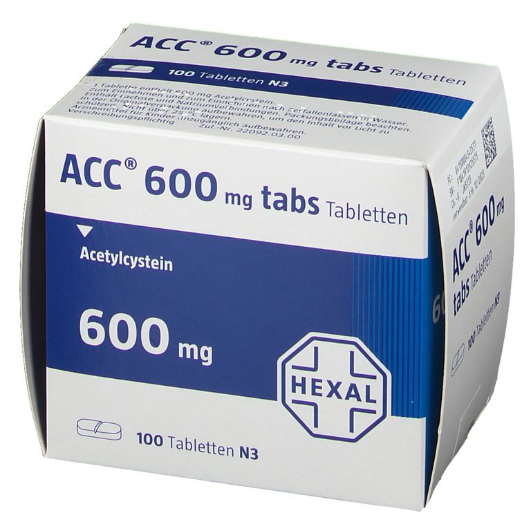 ACC® 600 mg tabs 100 St mit dem E-Rezept kaufen - Shop Apotheke