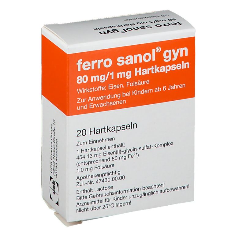 ferro sanol® gyn Kapseln 20 St - Shop Apotheke