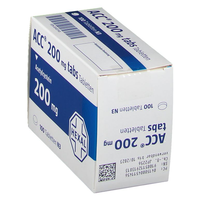 ACC® 200 mg tabs. 100 St mit dem E-Rezept kaufen - Shop Apotheke