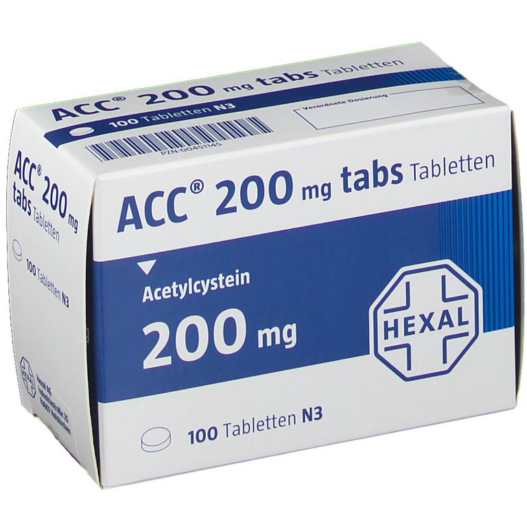 ACC® 200 mg tabs. 100 St mit dem E-Rezept kaufen - Shop Apotheke
