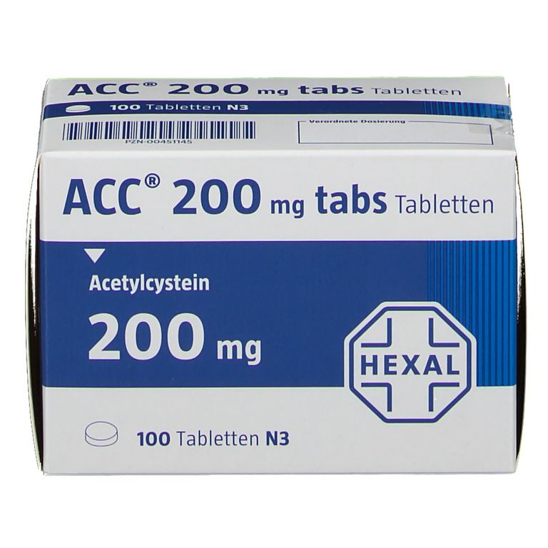ACC® 200 mg tabs. 100 St mit dem E-Rezept kaufen - Shop Apotheke