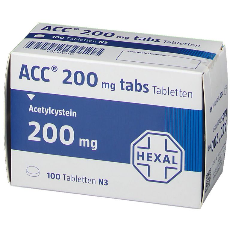 ACC® 200 mg tabs. 100 St mit dem E-Rezept kaufen - Shop Apotheke