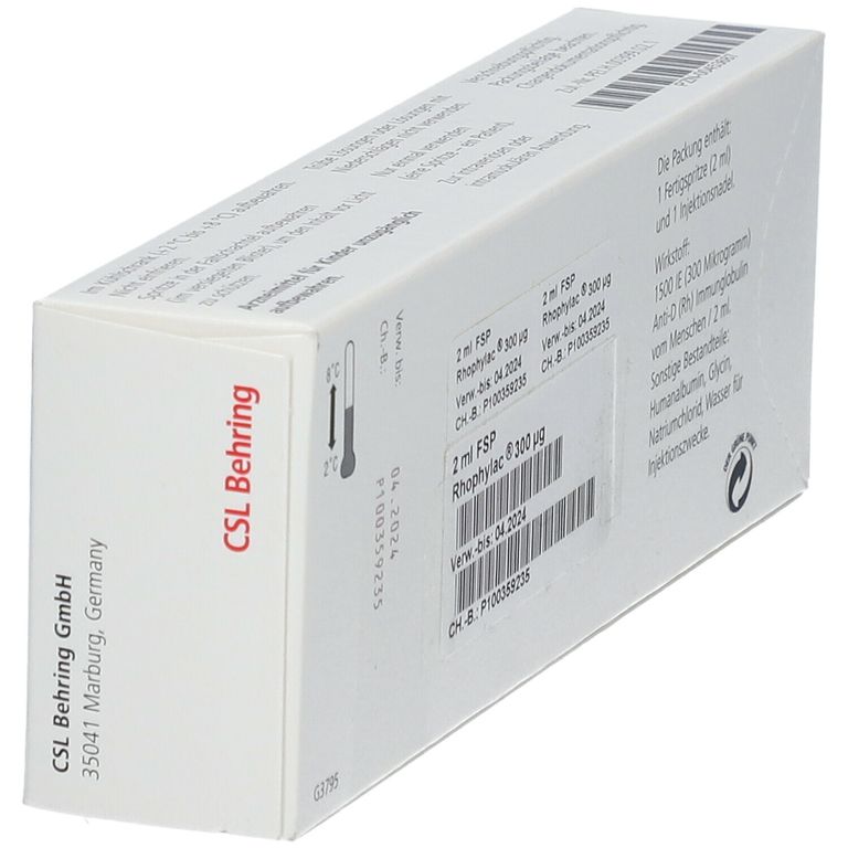 Rhophylac® 300 µg/2 ml 1x2 ml mit dem E-Rezept kaufen - Shop Apotheke
