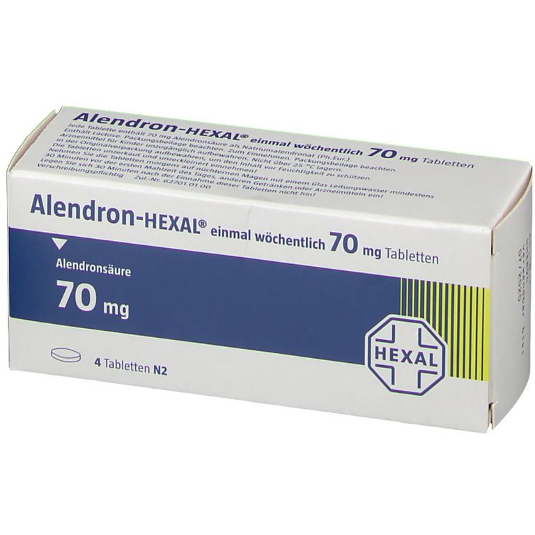 Alendron-HEXAL® 70 mg 1xwöchentl. 4 St mit dem E-Rezept kaufen - Shop ...