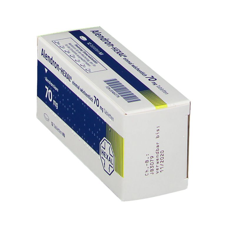 Alendron-HEXAL® einmal wöchentlich 70 mg 12 St mit dem E-Rezept kaufen ...
