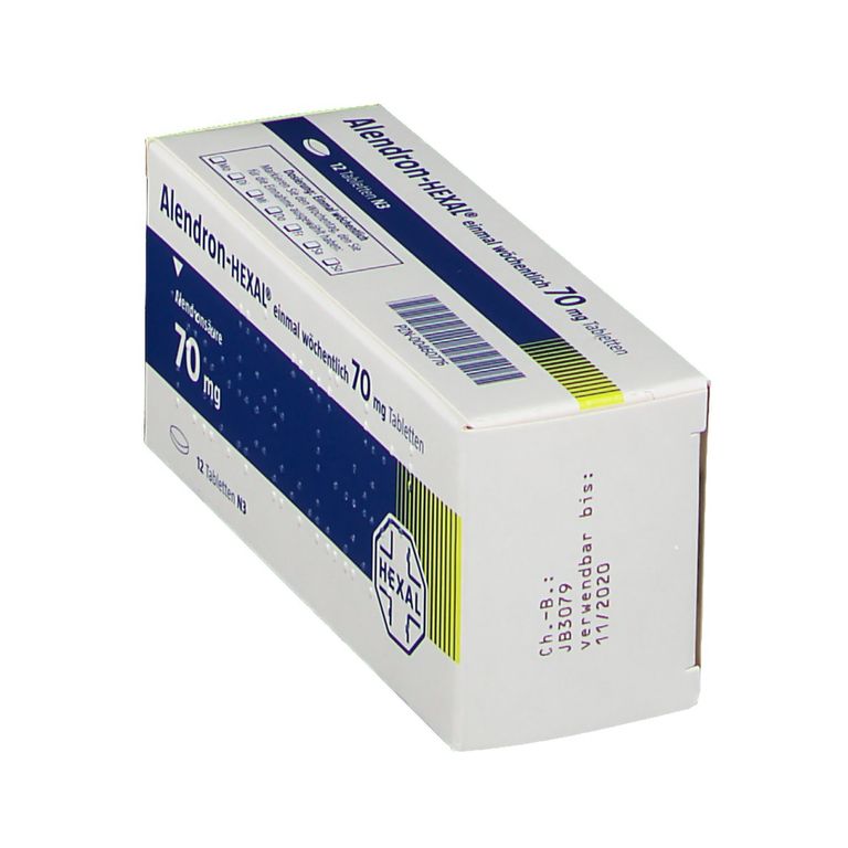Alendron-HEXAL® einmal wöchentlich 70 mg 12 St mit dem E-Rezept kaufen ...