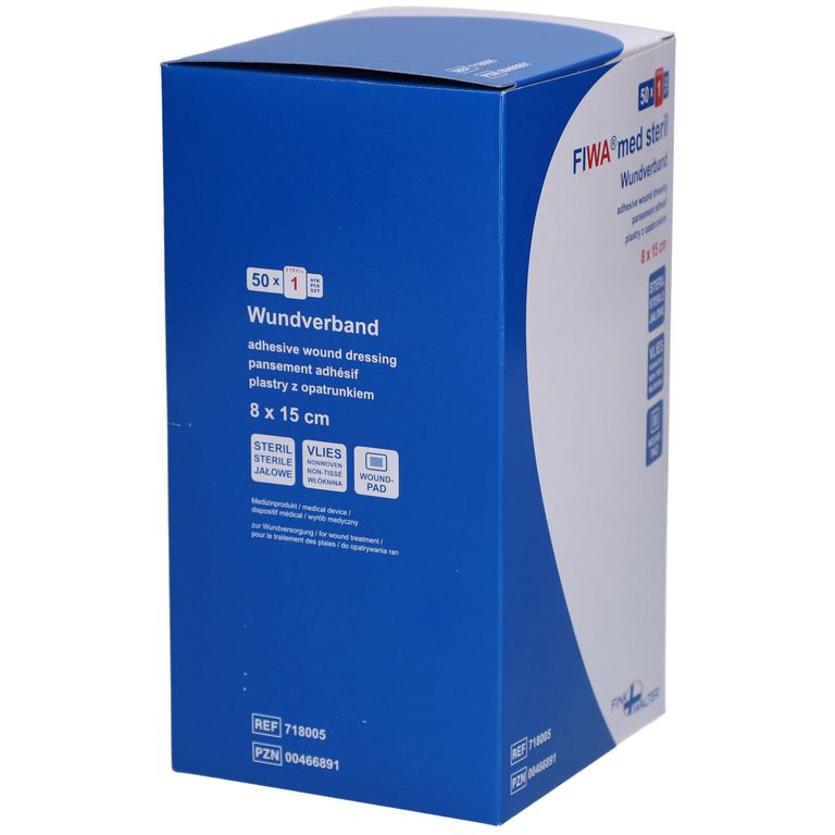 FIWA® med steril Wundverband 8 x 15 cm 50 St - Shop Apotheke