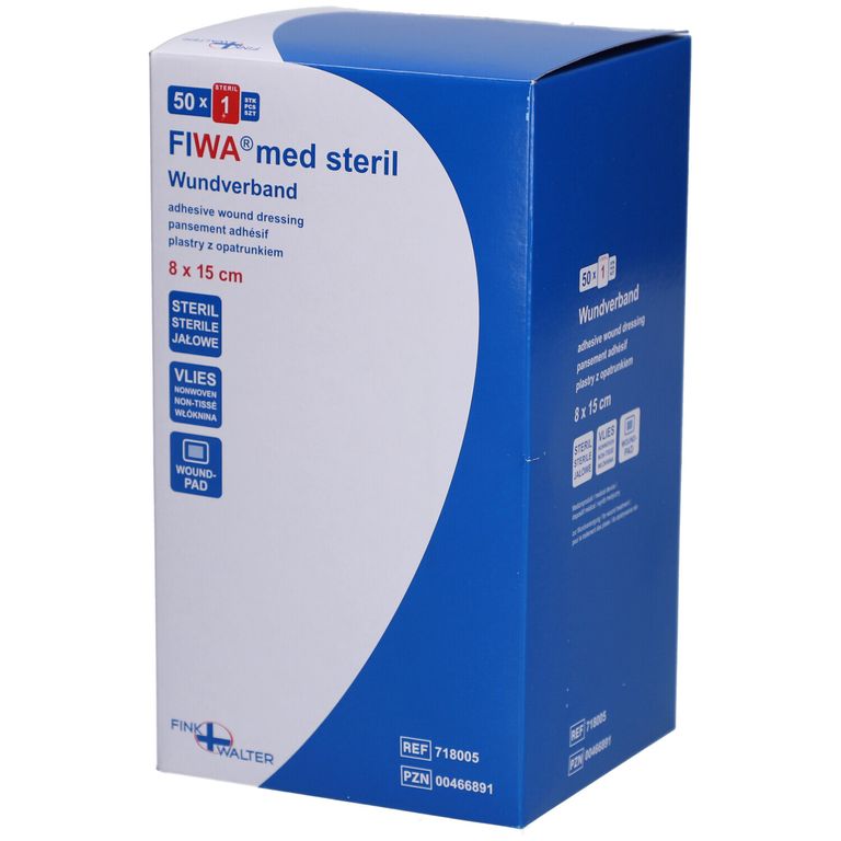 FIWA® med steril Wundverband 8 x 15 cm 50 St - Shop Apotheke