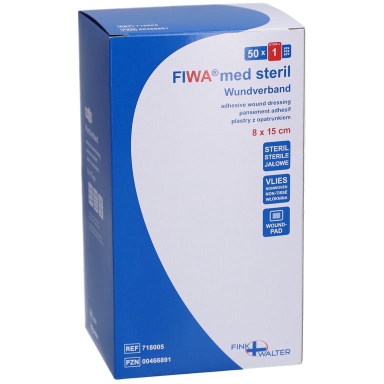FIWA® med steril Wundverband 8 x 15 cm 50 St - Shop Apotheke