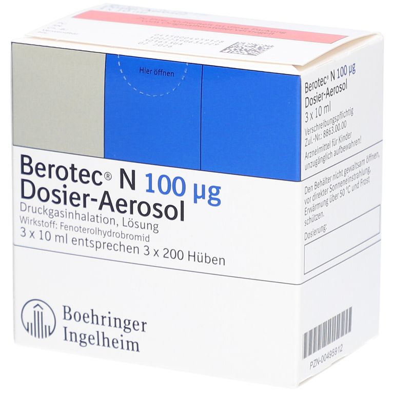 Berotec® N 100 ug 3x10 ml mit dem E-Rezept kaufen - Shop Apotheke