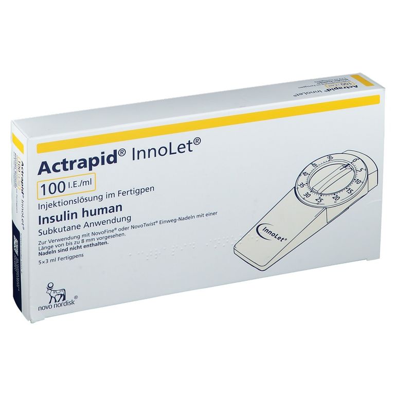Actrapid® InnoLet® 100 I.E./ml 5x3 ml mit dem E-Rezept kaufen - Shop ...