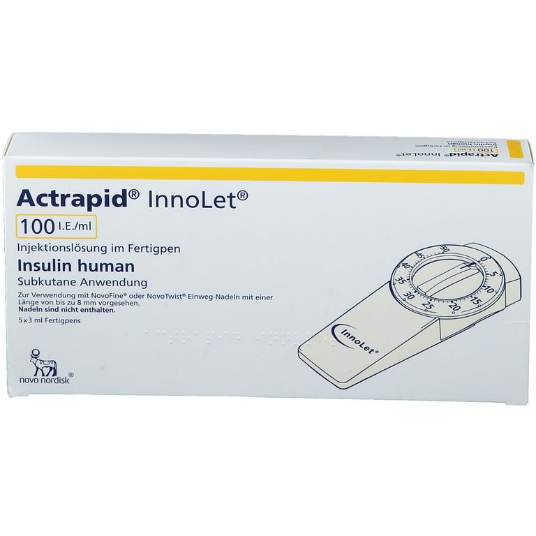 Actrapid® InnoLet® 100 I.E./ml 5x3 ml - shop-apotheke.com
