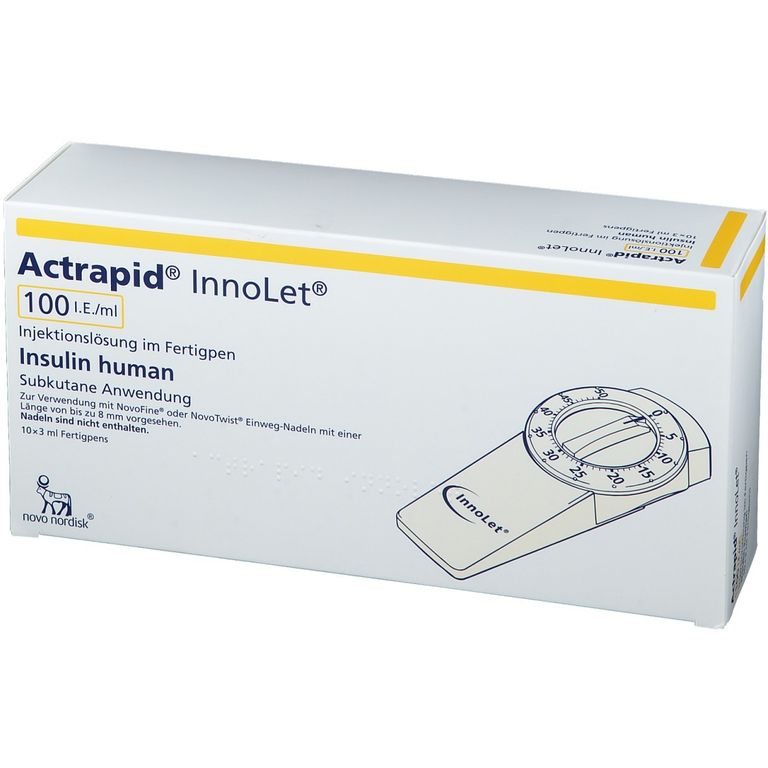 Actrapid® InnoLet® 100 I.E./ml 10x3 ml mit dem E-Rezept kaufen - Shop ...