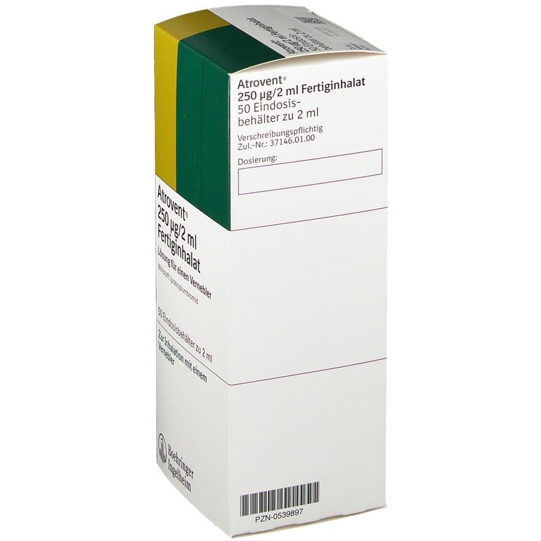 Atrovent® 250 ug/2 ml Fertiginhalat 50x2 ml mit dem E-Rezept kaufen ...