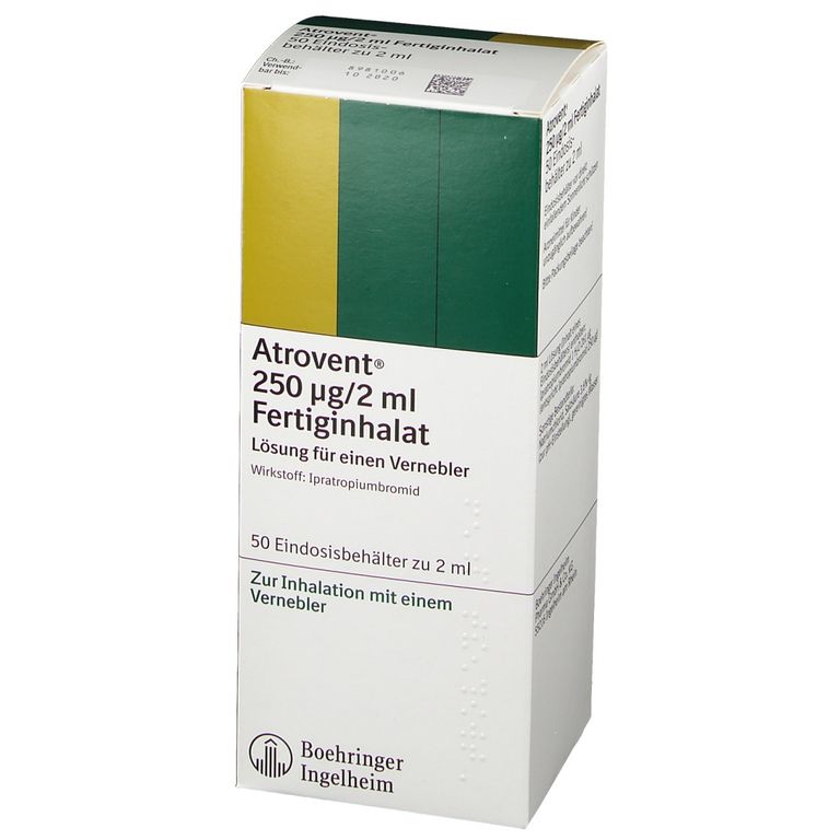 Atrovent® 250 ug/2 ml Fertiginhalat 50x2 ml mit dem E-Rezept kaufen ...