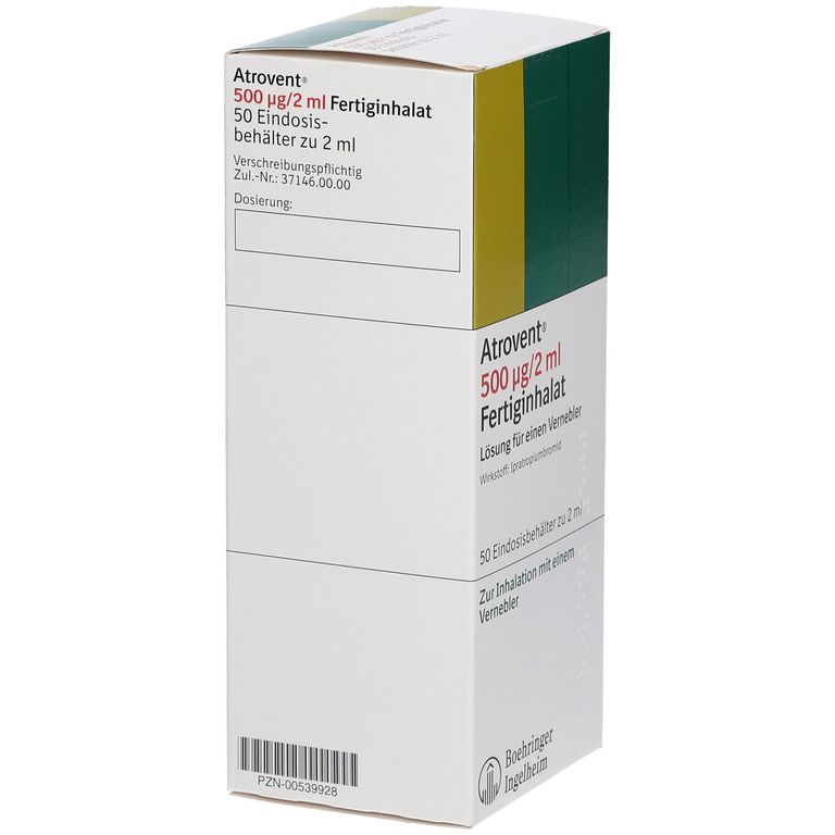 Atrovent® 500 ug/2 ml Fertiginhalat 50x2 ml mit dem E-Rezept kaufen ...