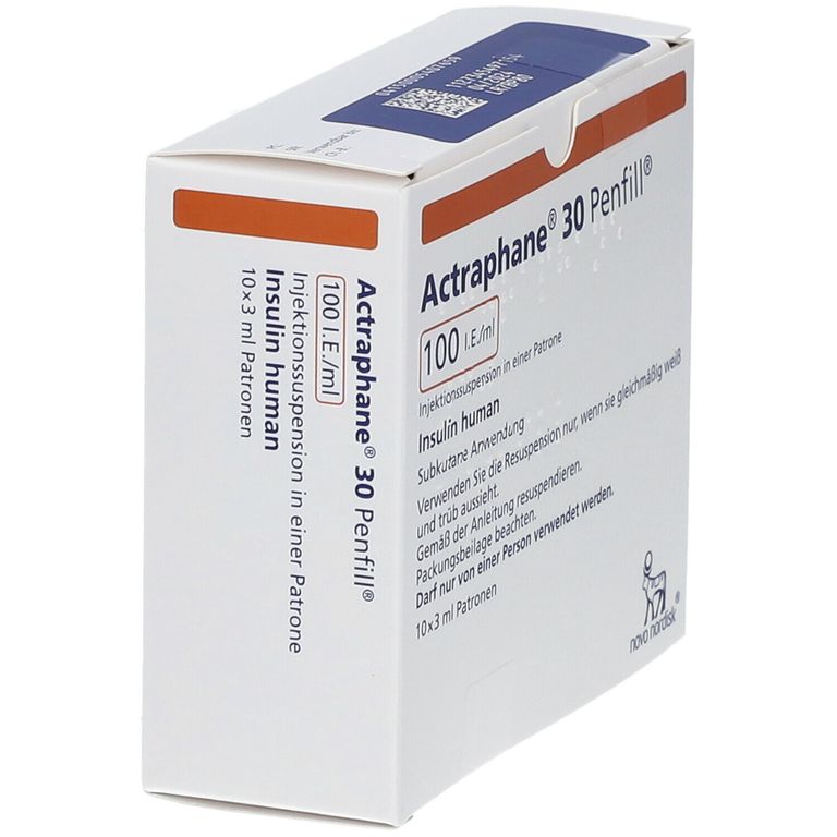 Actraphane® 30 Penfill® 100 I.E./ml 10x3 ml mit dem E-Rezept kaufen ...