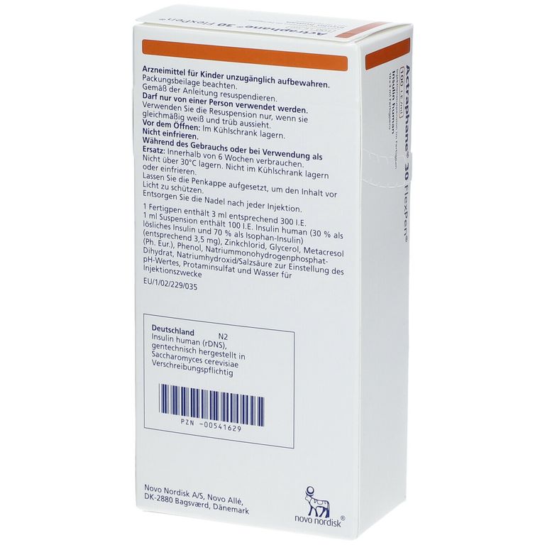 Actraphane® 30 FlexPen® 100 I.E./ml 10x3 ml mit dem E-Rezept kaufen ...