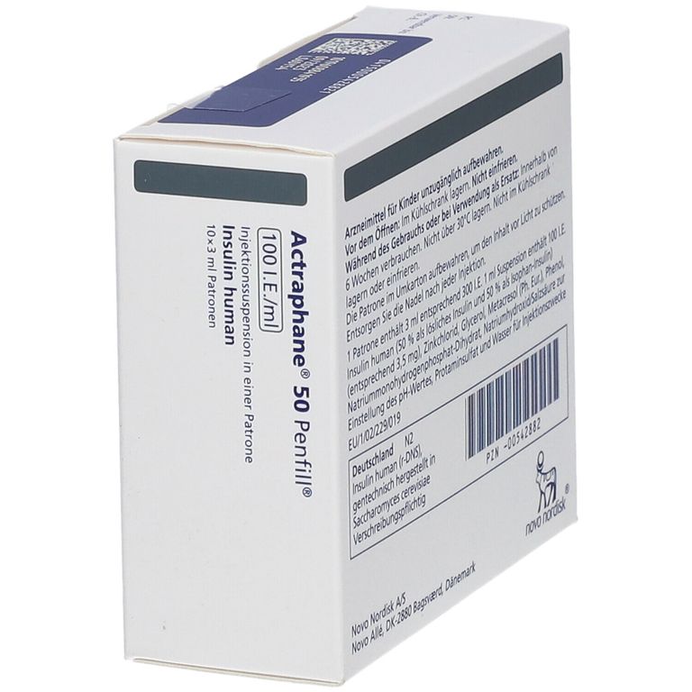Actraphane® 50 Penfill® 100 I.E./ml 10x3 ml mit dem E-Rezept kaufen ...