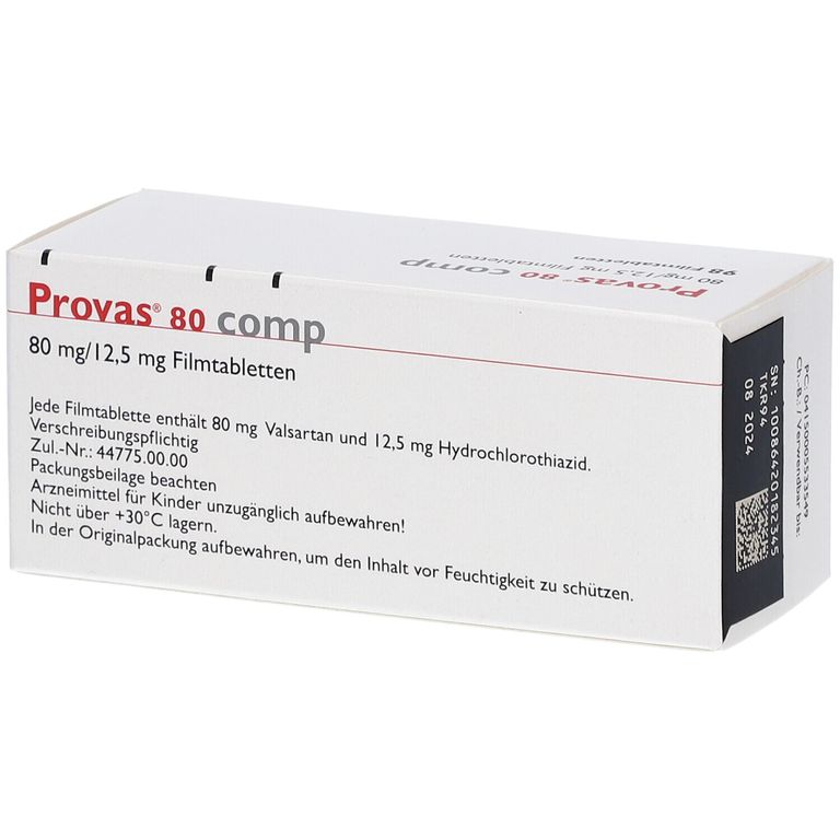 Provas® 80 comp 80 mg/12,5 mg 98 St mit dem E-Rezept kaufen - Shop Apotheke