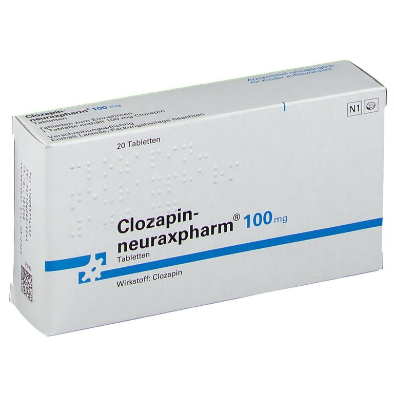 Clozapin-neuraxpharm® 100 mg 20 St mit dem E-Rezept kaufen - Shop Apotheke