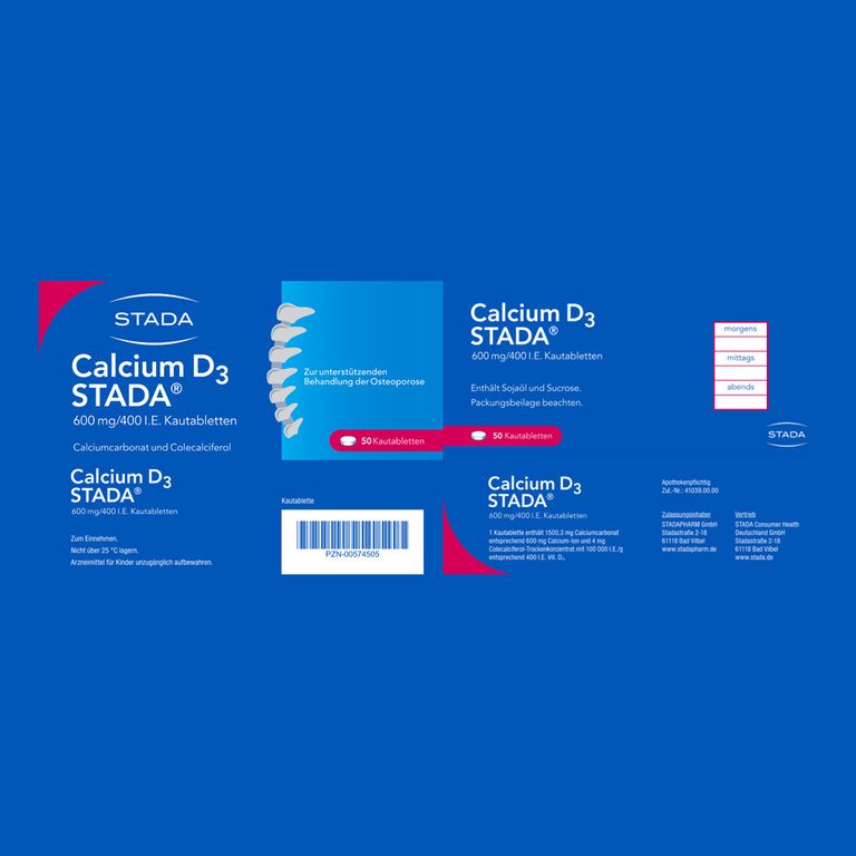 Calcium D3 STADA® 600 mg/400 I.E. 50 St - Shop Apotheke